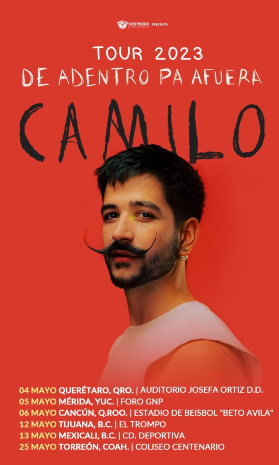 Camilo anuncia su Tour “De Adentro Pa Afuera” • Musicalatinaurbana.com™